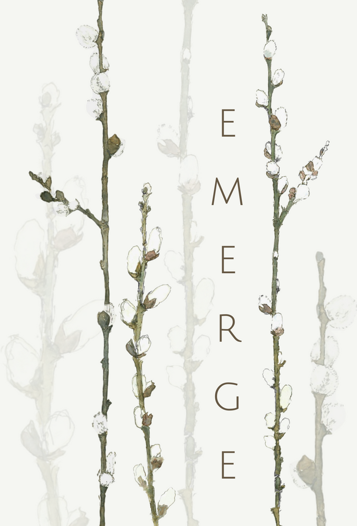 Emerge greeting card – Leafy Lexicon